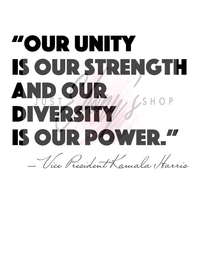 Kamala Harris Quote Art, Inspirational Wall Decor, Iron-on (digital ...