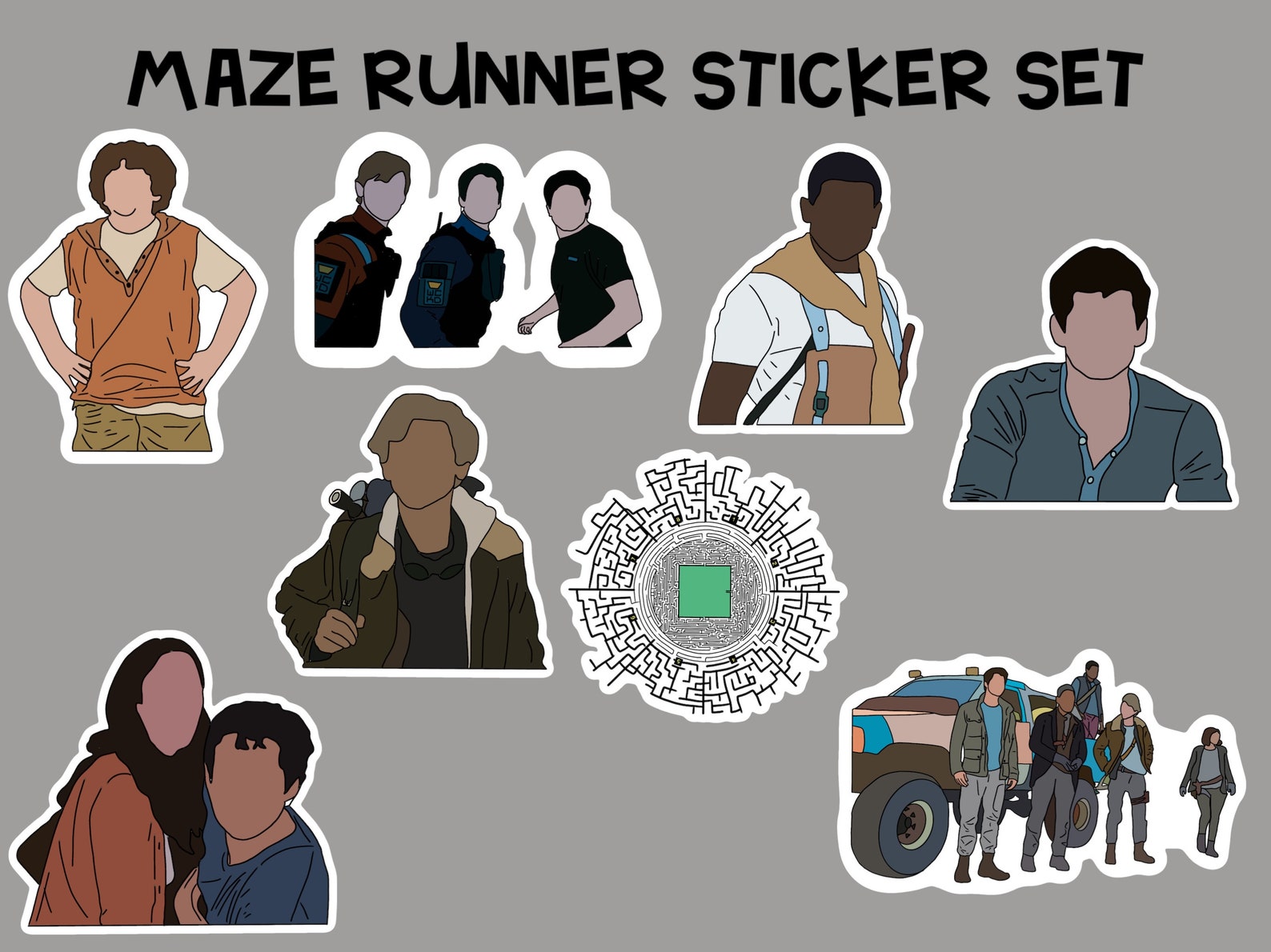 Maze Runner Stickers | Etsy