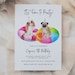 Dog Pool Party Invitation for Pet Birthday, Time to Pawty Dog Birthday ...