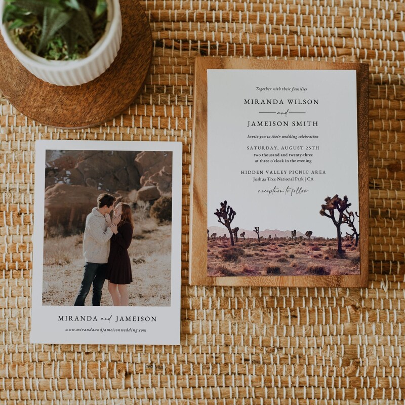 Joshua Tree Invitation - Etsy