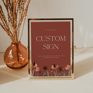 Bohemian Custom Sign Editable Sign Wedding Boho Wedding Reception Sign ...