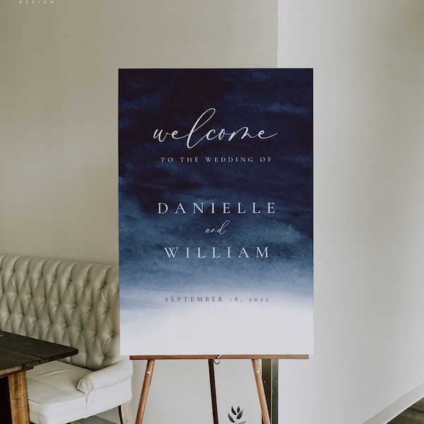 Navy Blue Sign - Etsy