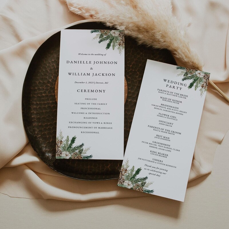 Wedding Program - Etsy
