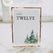Pine Tree Table Number Set, Winter Wedding Table Numbers, Christmas ...