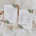 Winter Wedding Program Pine Wedding Program Template - Etsy