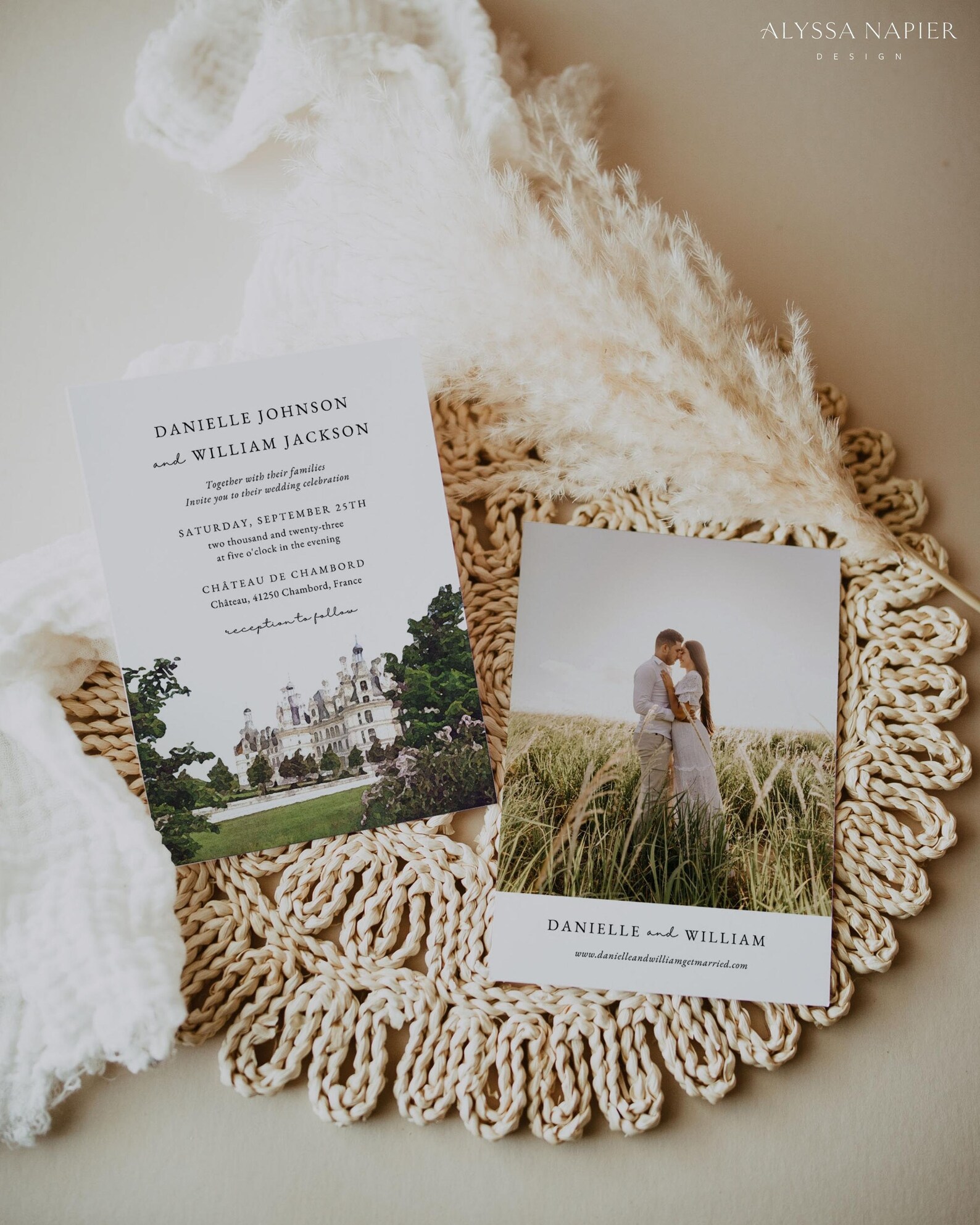 Loire Valley Wedding Invitation France Wedding Invitation - Etsy