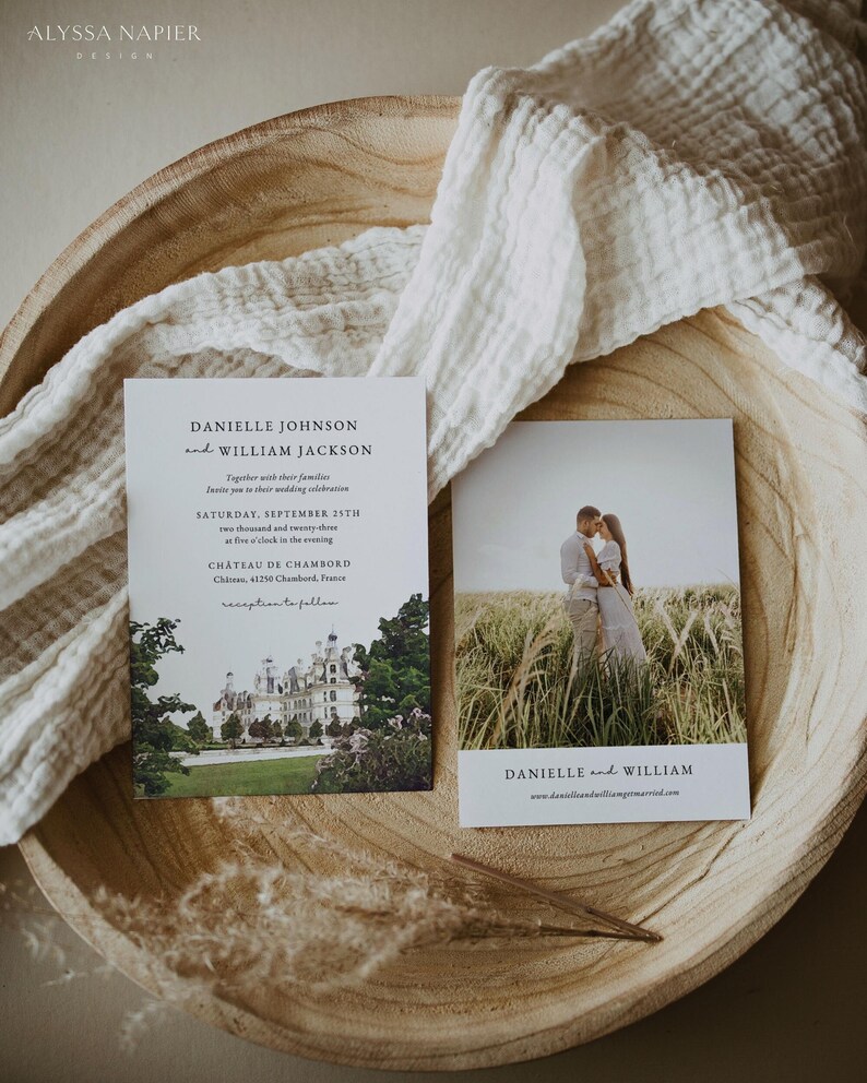 Loire Valley Wedding Invitation France Wedding Invitation - Etsy