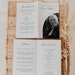 Modern Funeral Program Template Simple Funeral Program for - Etsy