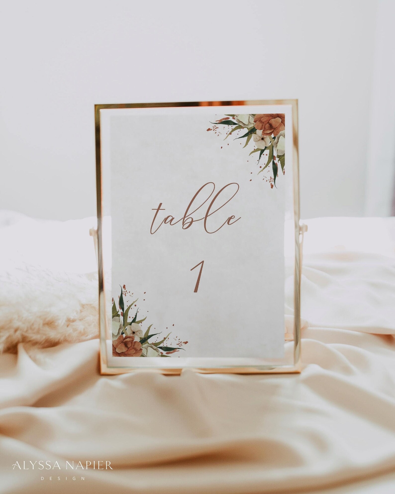 Boho Wedding Table Numbers Template Terracotta Table Numbers - Etsy