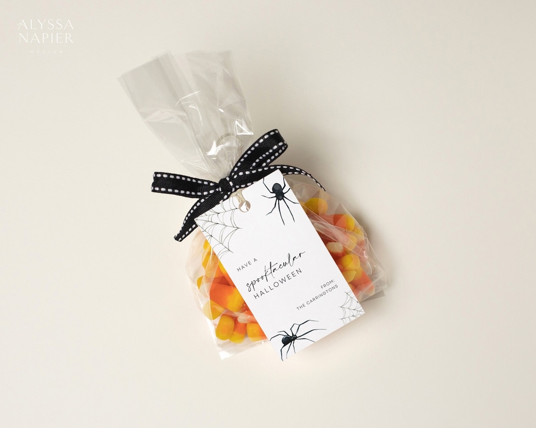 Spooky Halloween Favor Tag Printable Halloween Spooktacular Gift Tag ...