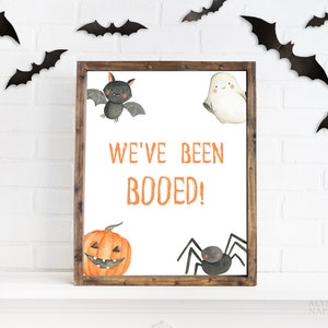 Weve Been Booed Sign Template, Youve Been Booed Printable Halloween ...