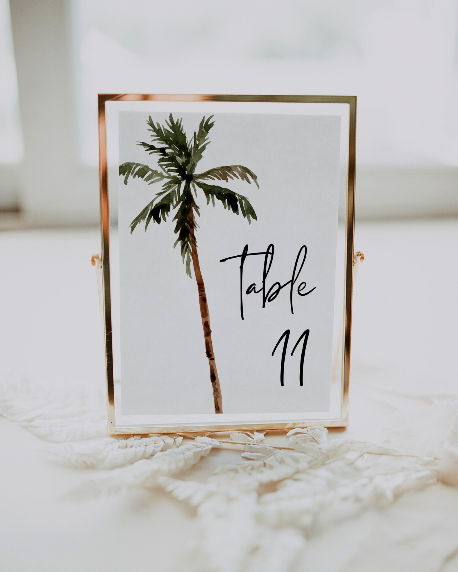 Palm Tree Wedding Invitation Template Bundle Printable - Etsy