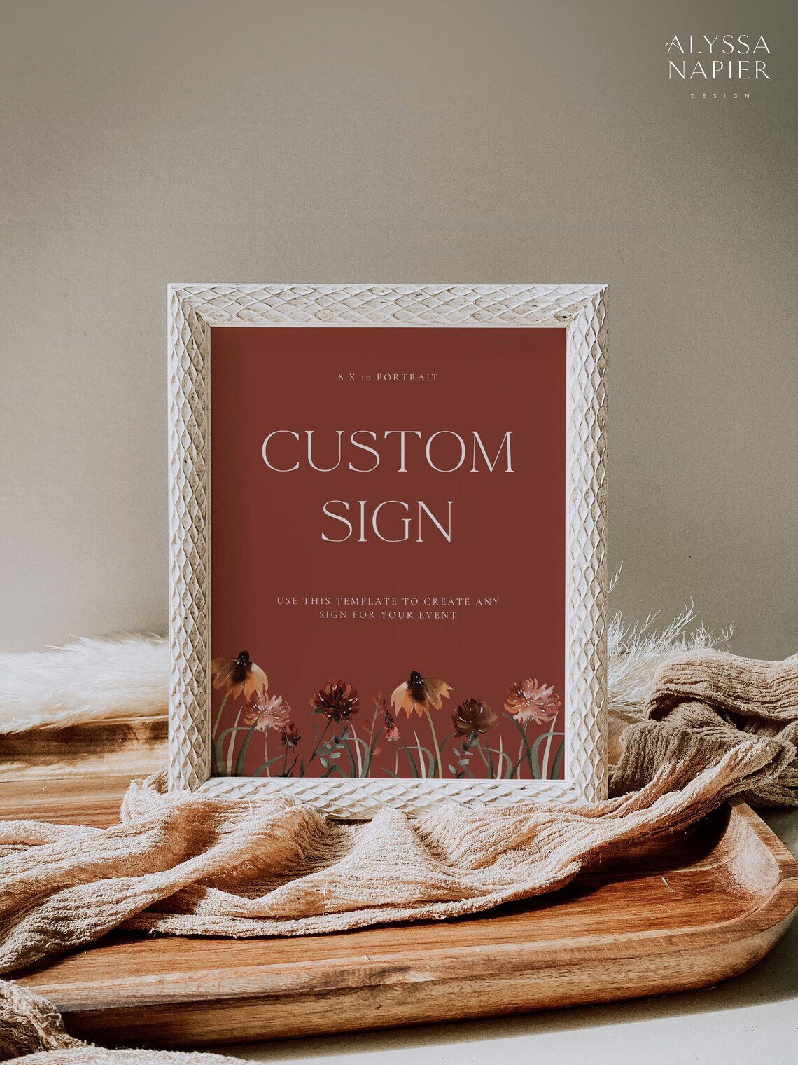 Bohemian Custom Sign Editable Sign Wedding Boho Wedding Reception Sign ...