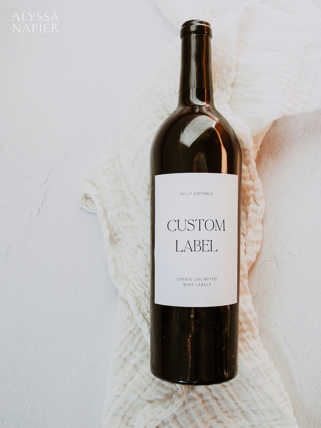 Custom Wine Bottle Label Download, Personalized Wine Bottle Label ...