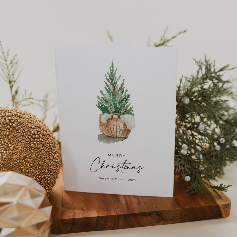 Simple Holiday Card - Etsy