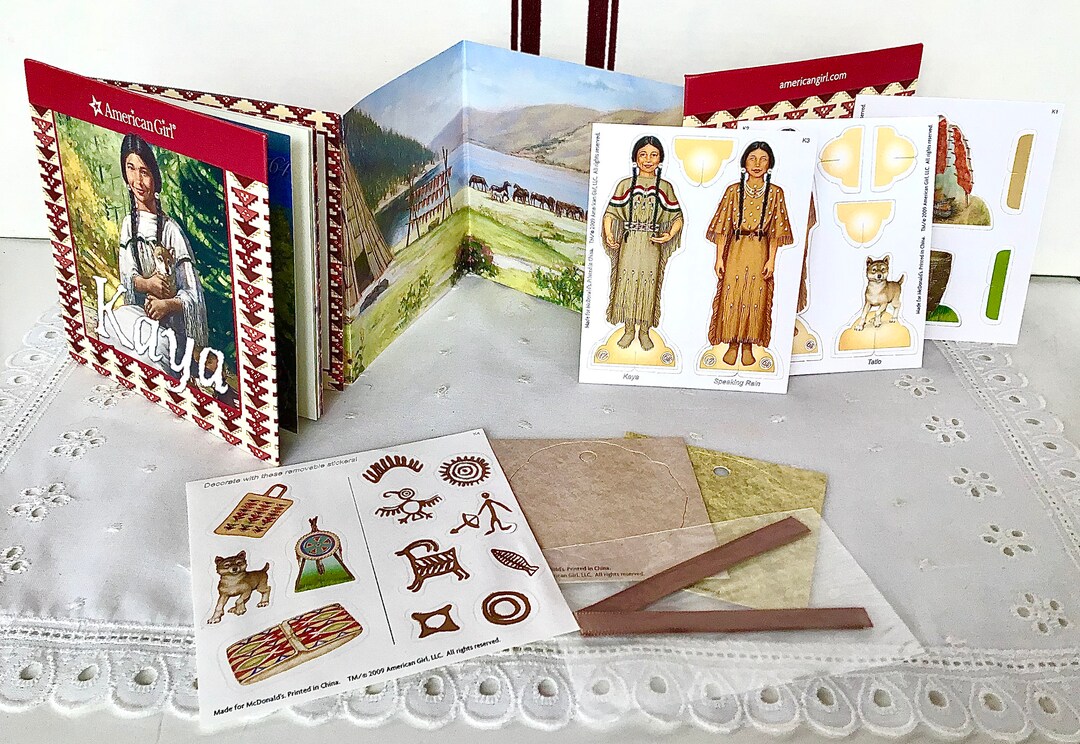 Kaya - Activity / Story Book Mini Paper Doll Set + Sticker Scenes ...