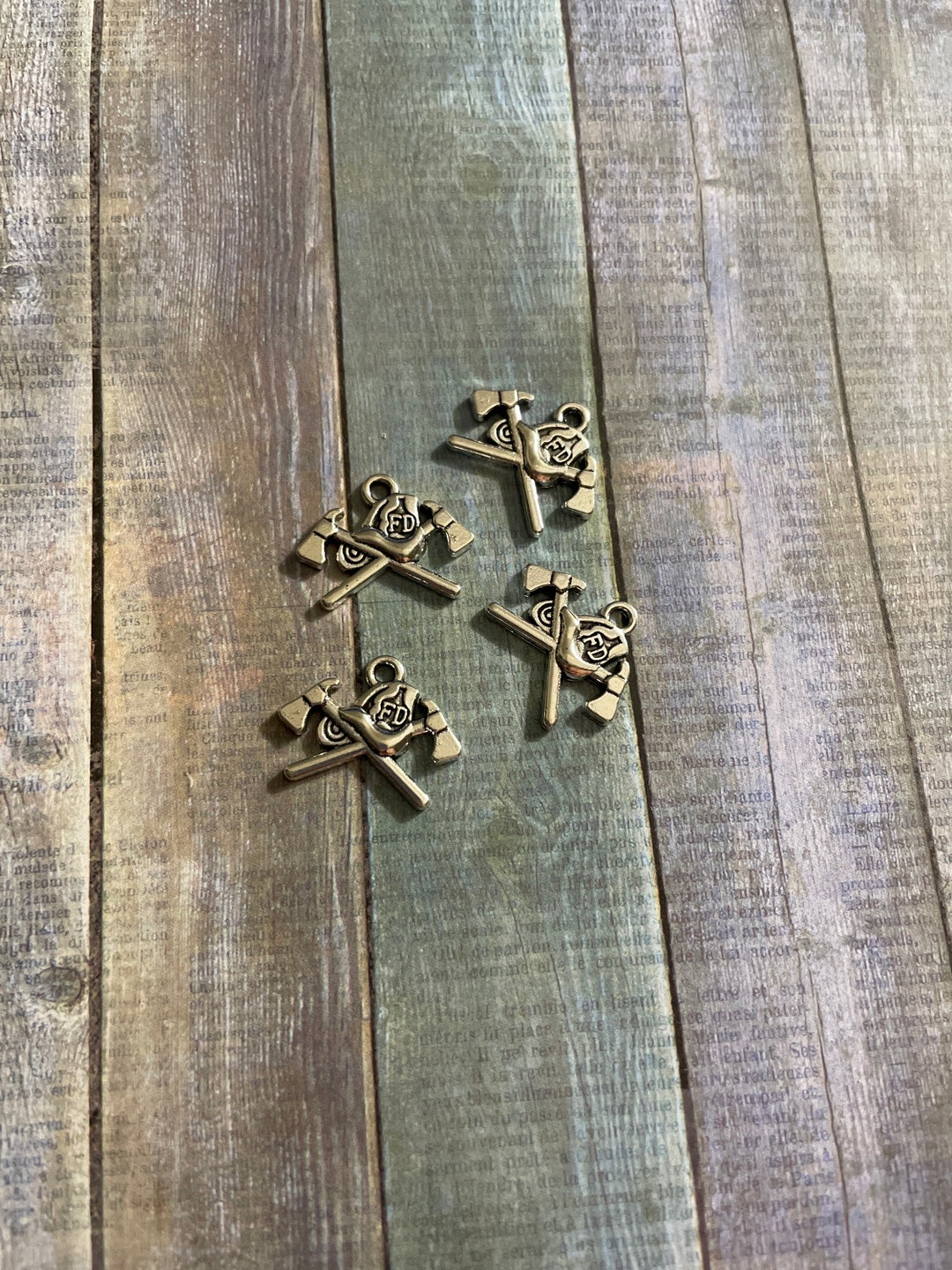 Silver Firefighter Axe Charm - Etsy