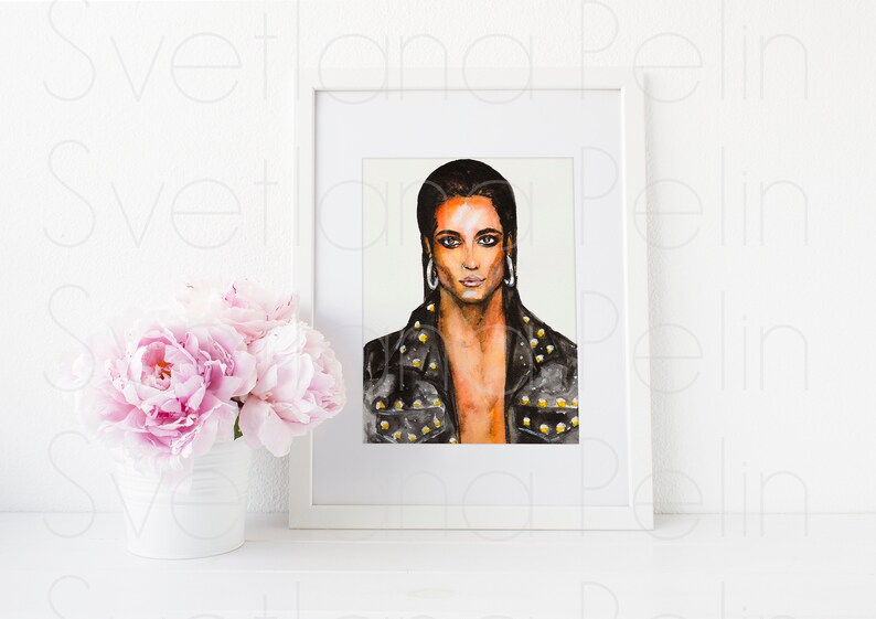 Inspired by Damiano David, Måneskin, Portrait, Painting, Drawing ...