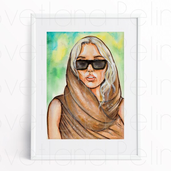 Miley Cyrus Painting - Etsy