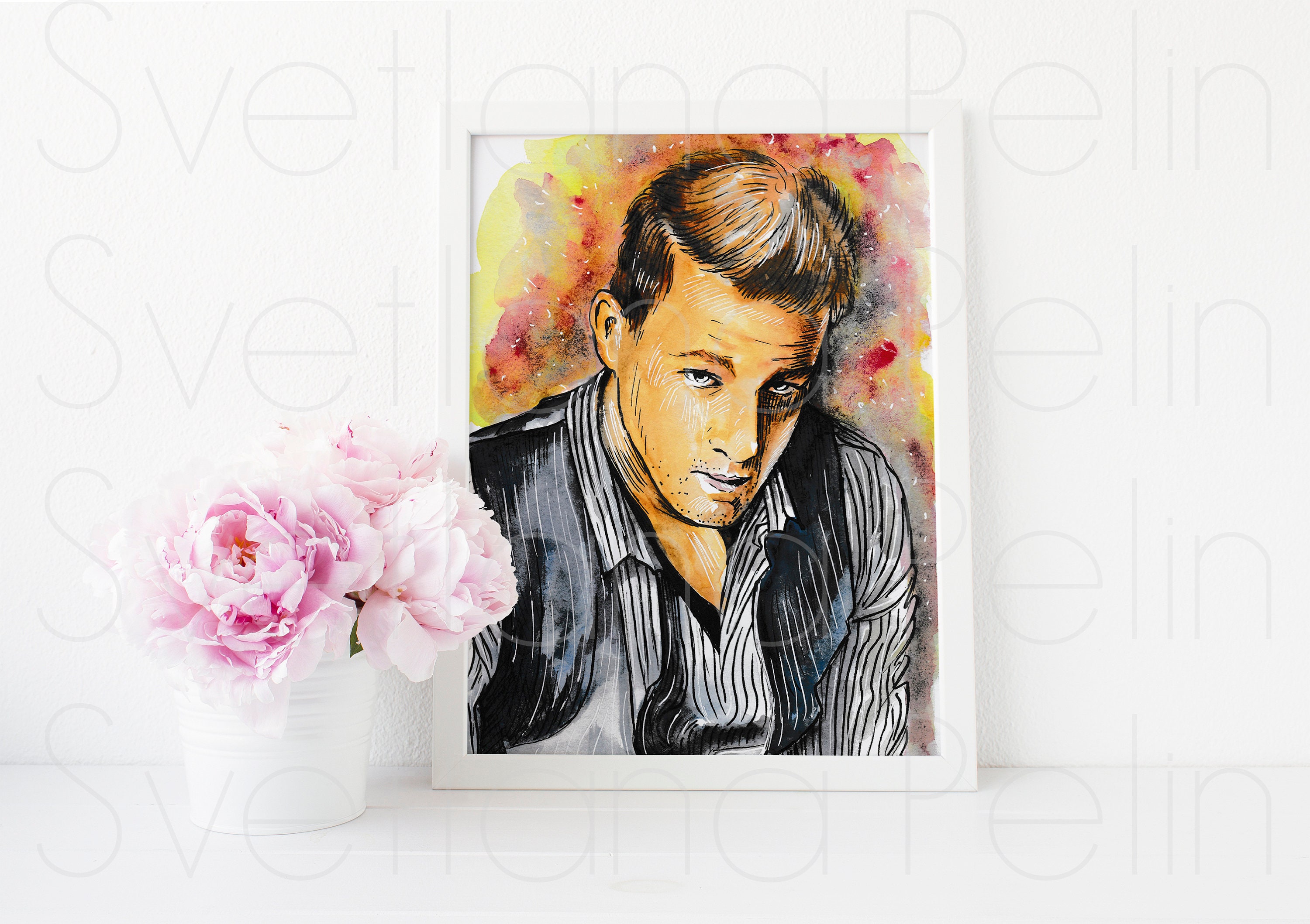 Inspired by Channing Tatum Portrait Drawing Painting - Etsy