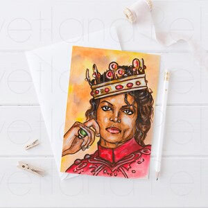 6 Printable Cards, A6, Michael, Singer, Vocalist, Music, JPG, INSTANT ...