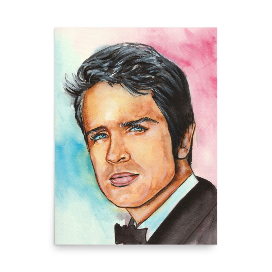 Warren Beatty Art Print Poster Watercolor Painting - Etsy