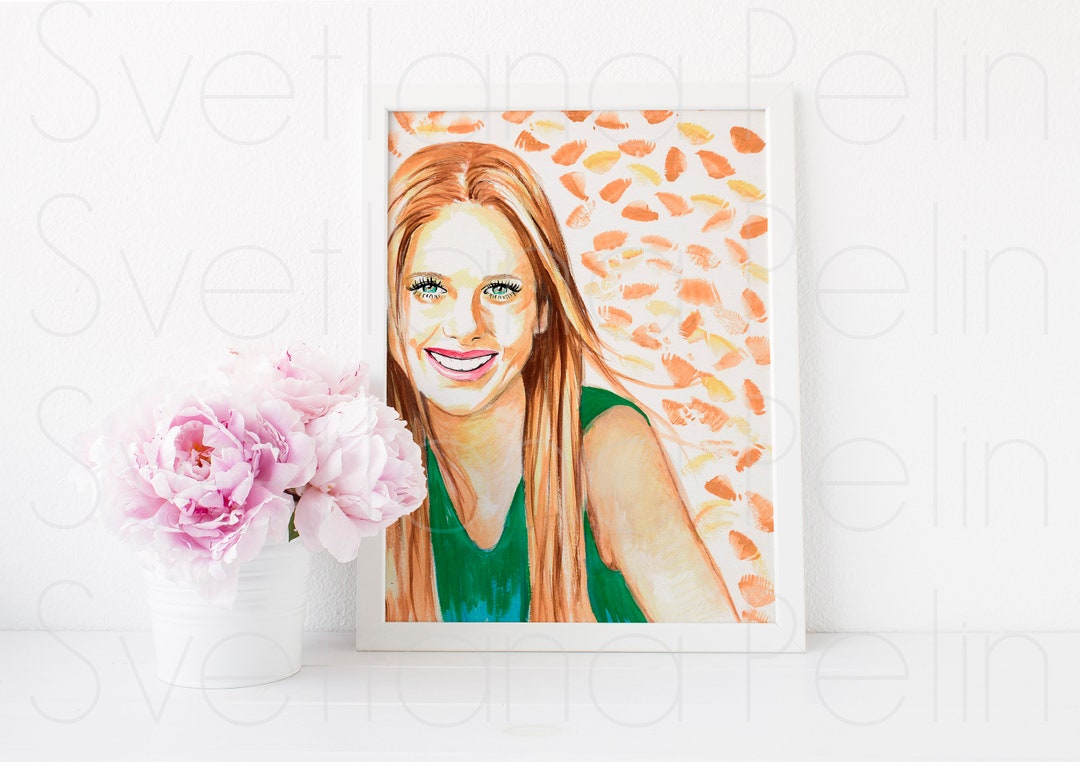 Inspired by Sarah Michelle Gellar Portrait Painting - Etsy