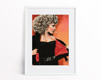 Grease Movie Artwork - Etsy