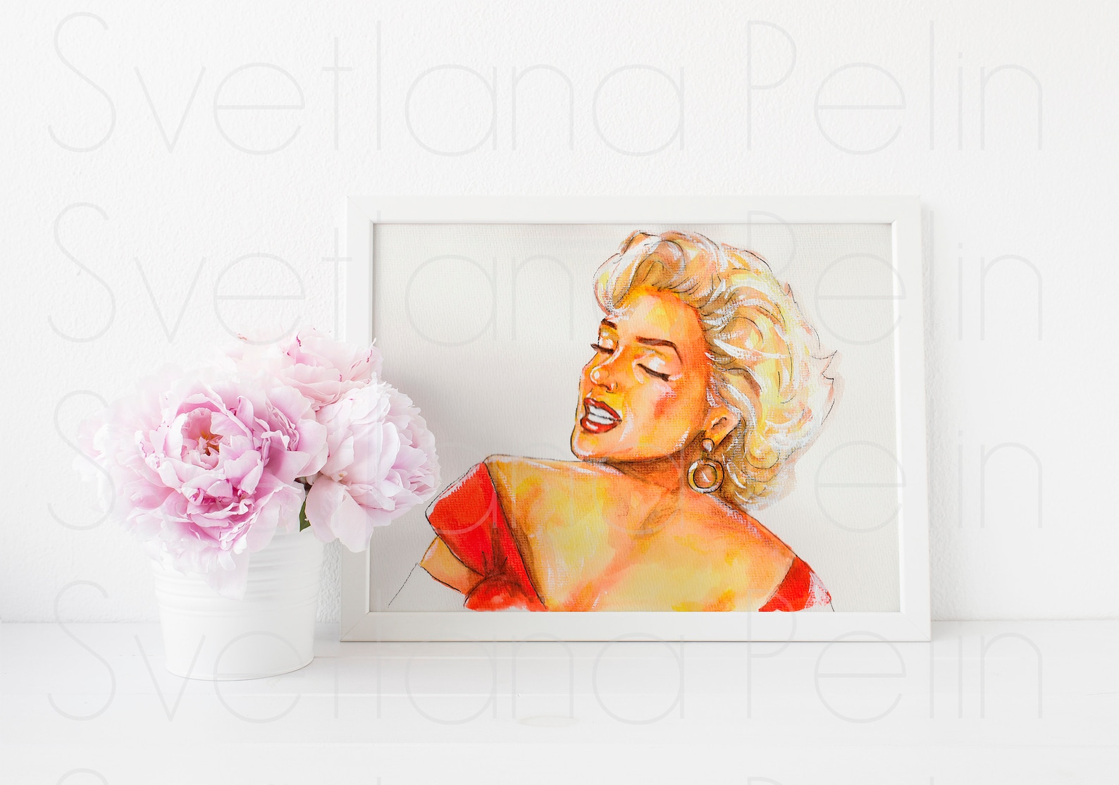 Inspired by Marilyn Monroe, Niagara, Rose Loomis, Portrait, Painting ...