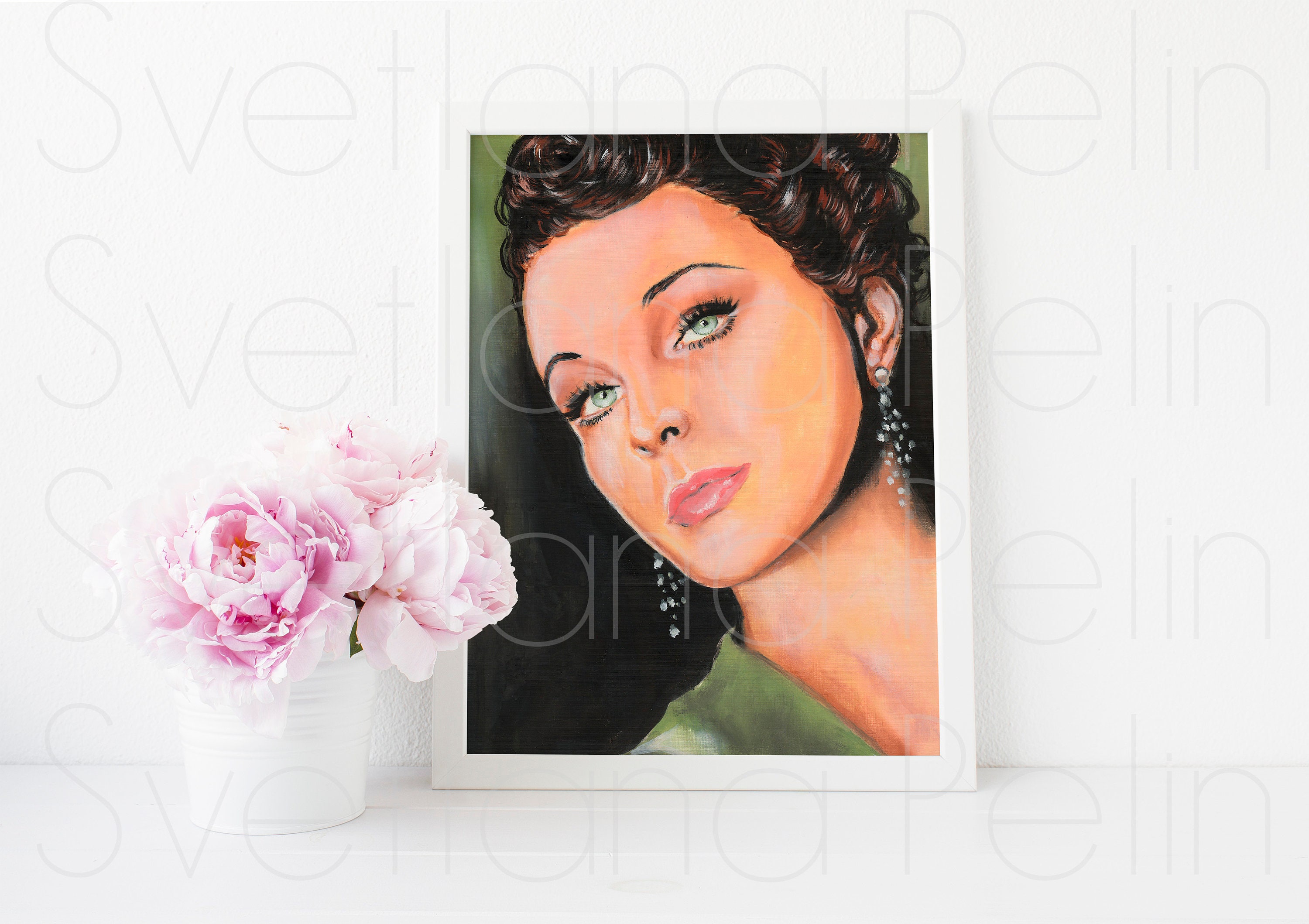 Inspired by Vivien Leigh, Portrait, Painting, Drawing, Illustration ...
