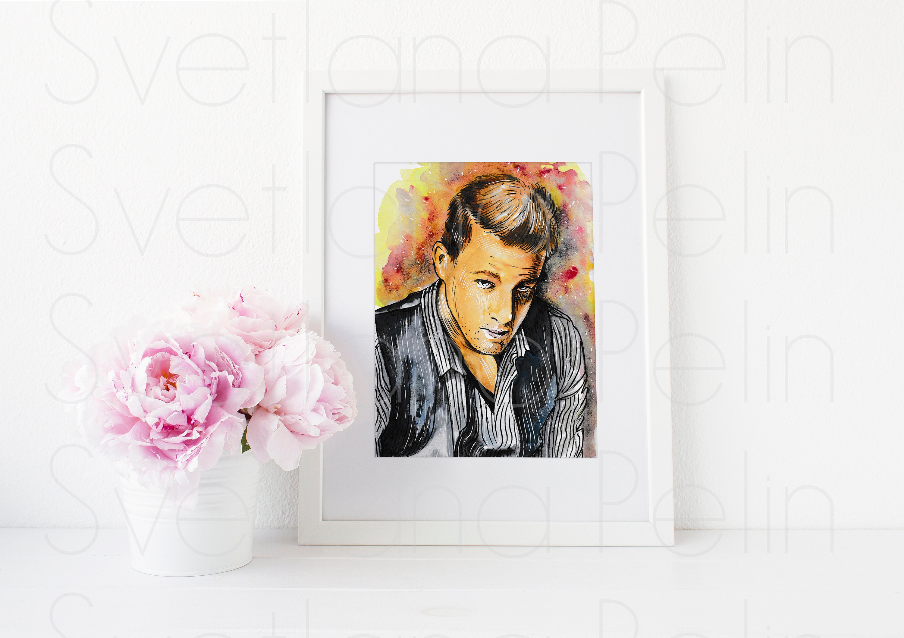 Inspired by Channing Tatum Portrait Drawing Painting - Etsy