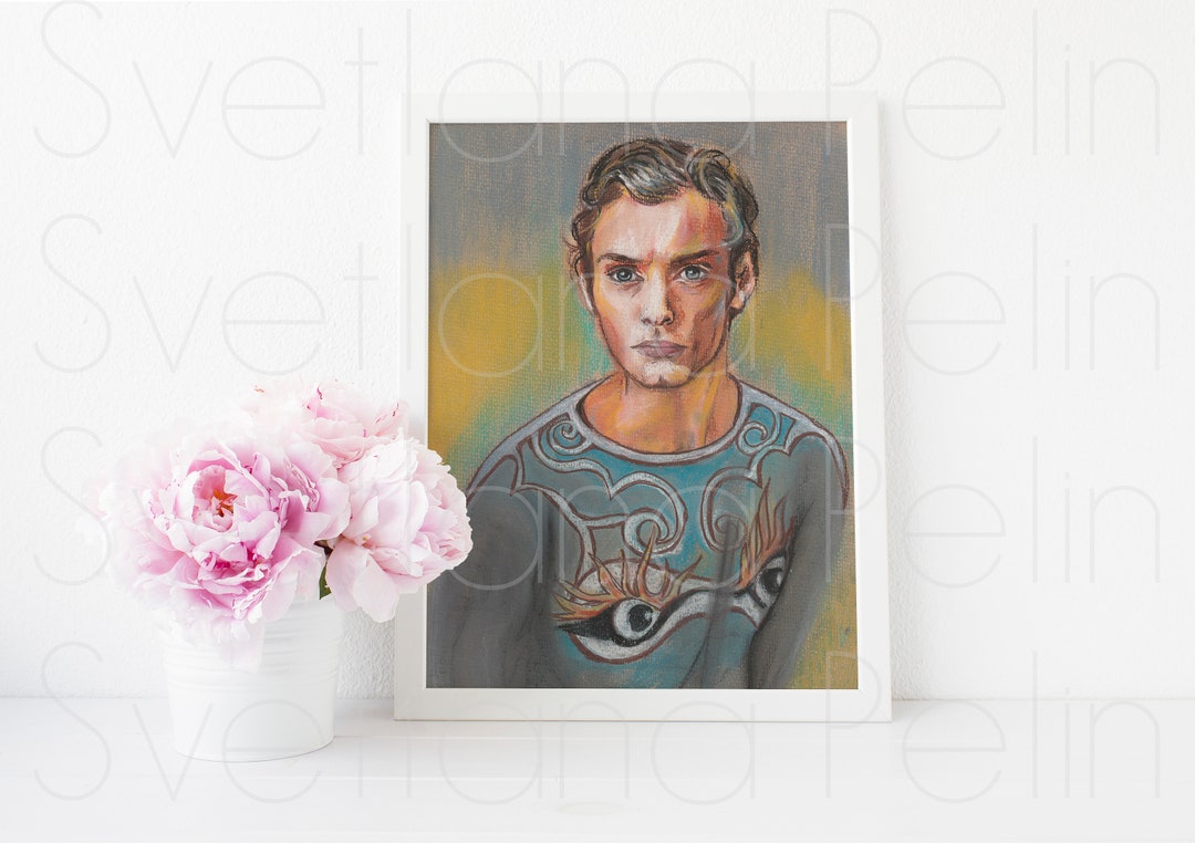 Inspired by Jude Law, Portrait, Painting, Drawing, Illustration ...