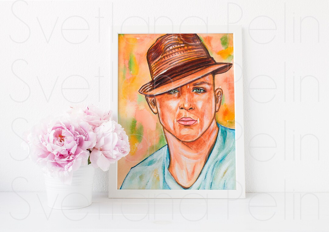 Inspired by Channing Tatum Portrait Drawing Painting - Etsy