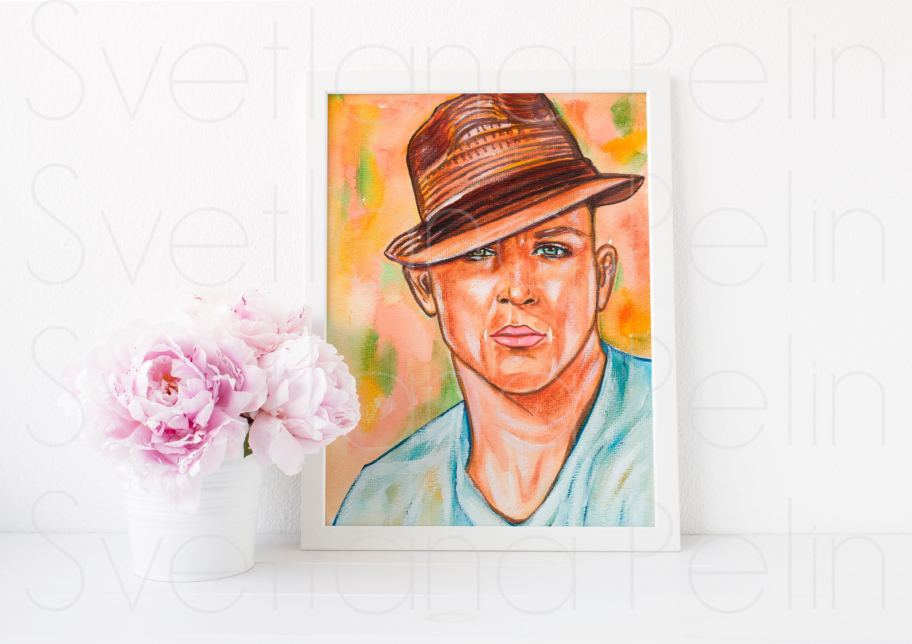 Inspired by Channing Tatum Portrait Drawing Painting - Etsy