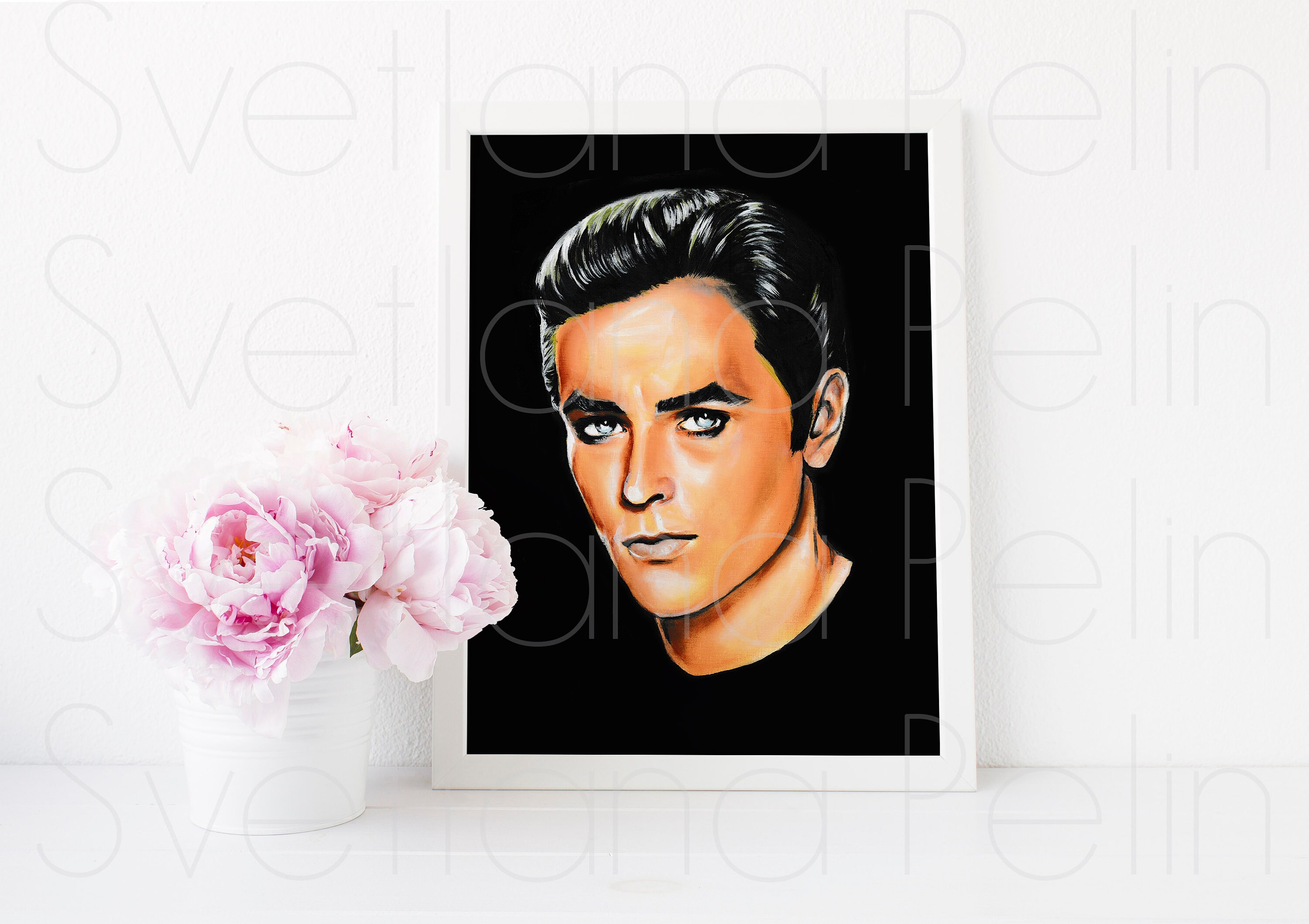 Inspired by Alain Delon, Portrait, Painting, Drawing, Illustration ...