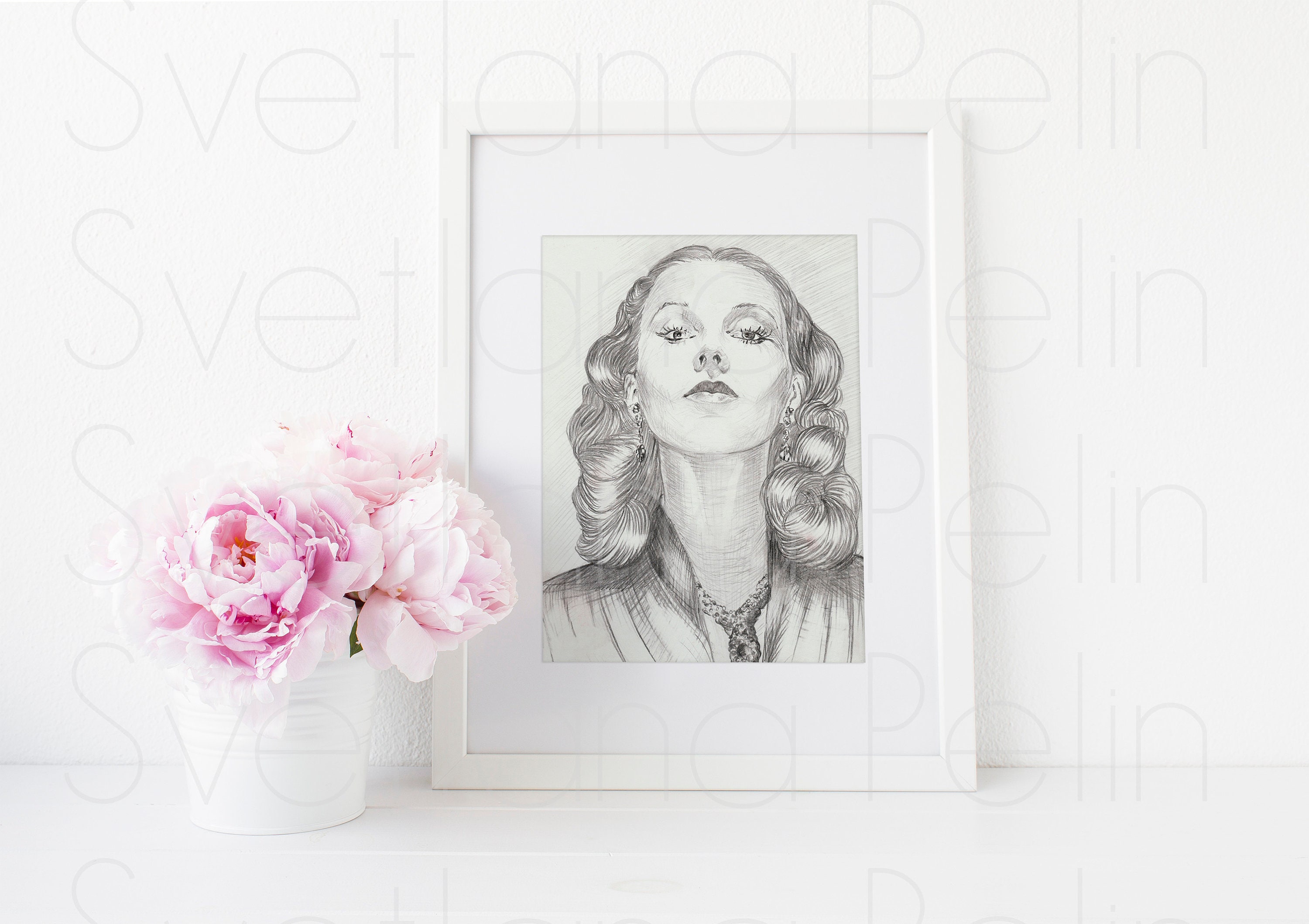 Inspired by Vivien Leigh, Portrait, Painting, Drawing, Illustration ...