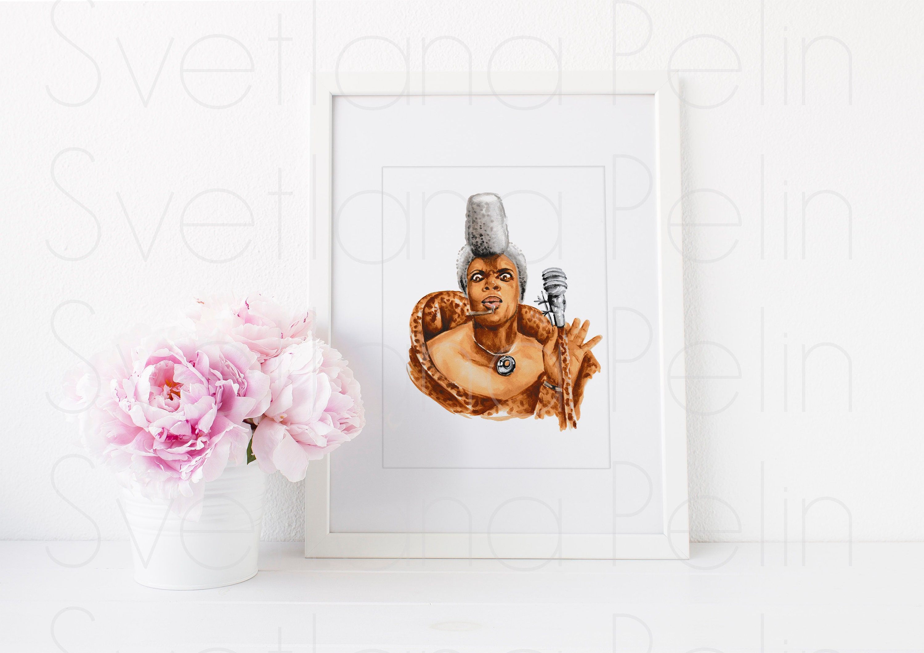 Inspired by Ruby Rhod Chris Tucker Portrait Drawing - Etsy