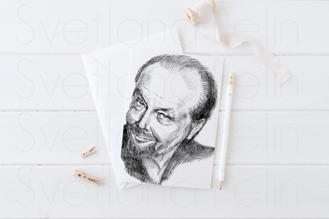 3 Printable Cards, A6, Jack Nicholson, JPG, INSTANT DOWNLOAD - Etsy