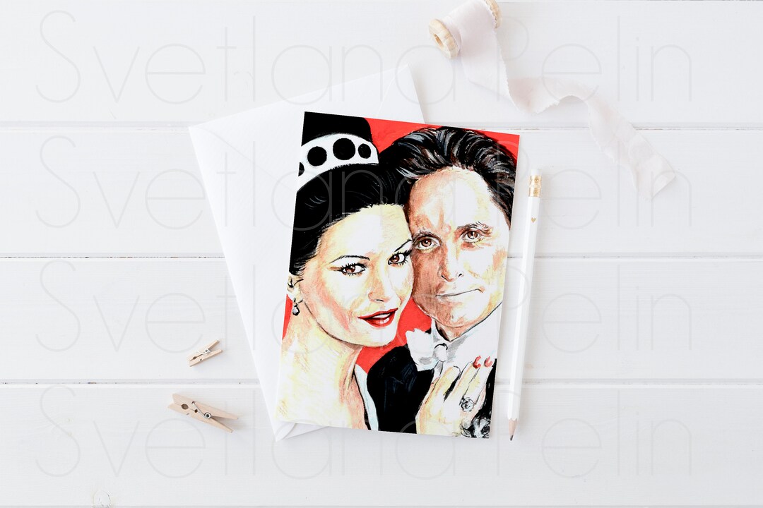 6 Printable Cards, A6, Michael Douglas, JPG, INSTANT DOWNLOAD - Etsy