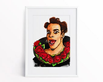 Ruby Rhod Painting - Etsy
