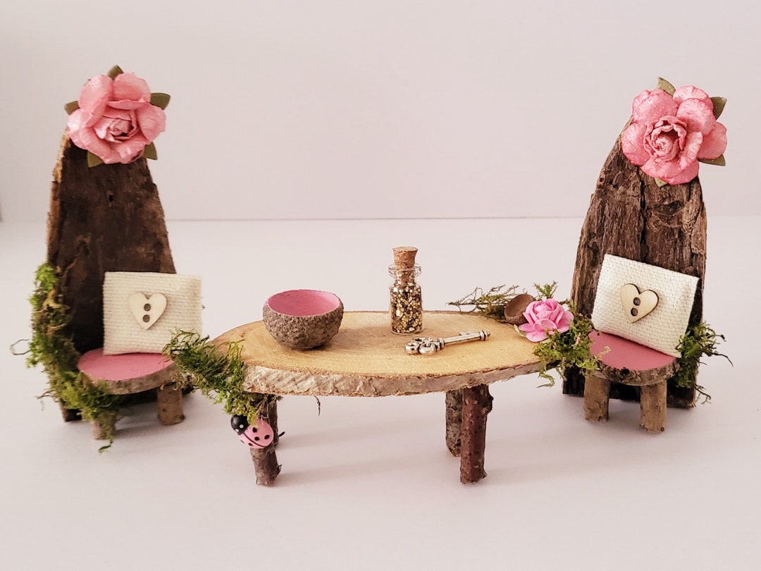 Fairy Table and Chairs - Etsy UK