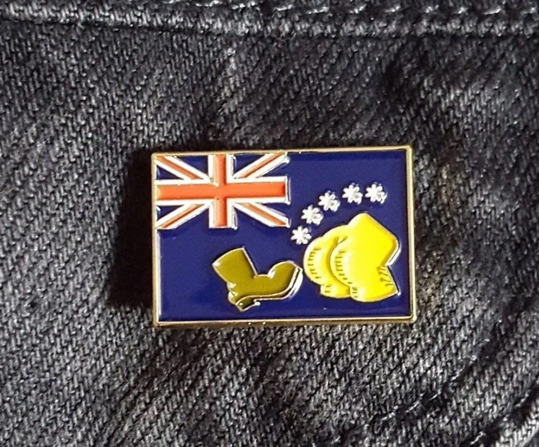Simpsons "bart Vs. Australia" Australian Flag Enamel Pin Badge - Etsy