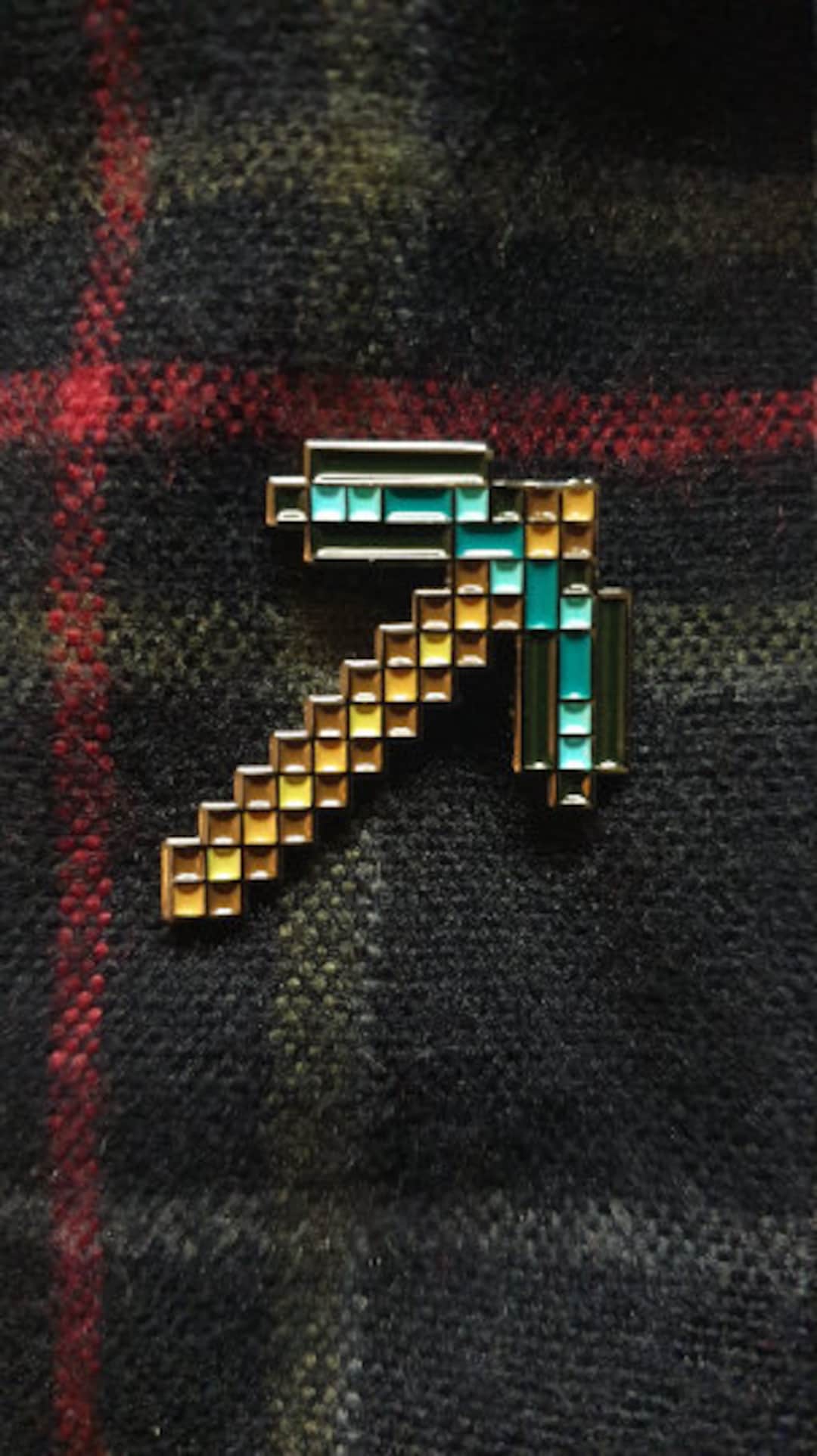 Pixelated Minecraft Diamond Pickaxe - Etsy