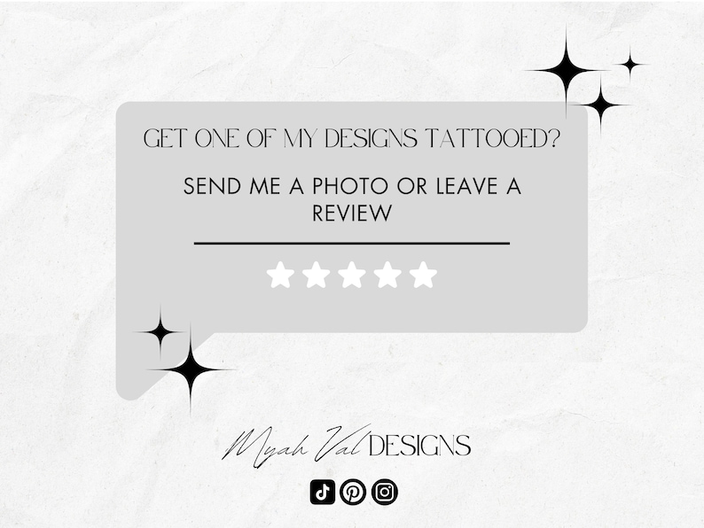 Tattoo Ticket: Pre-made Tattoo Design Permission - Etsy