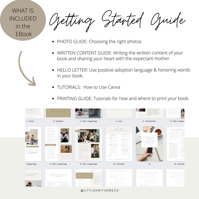 Modern Adoption Profile Book Template Editable Template in - Etsy