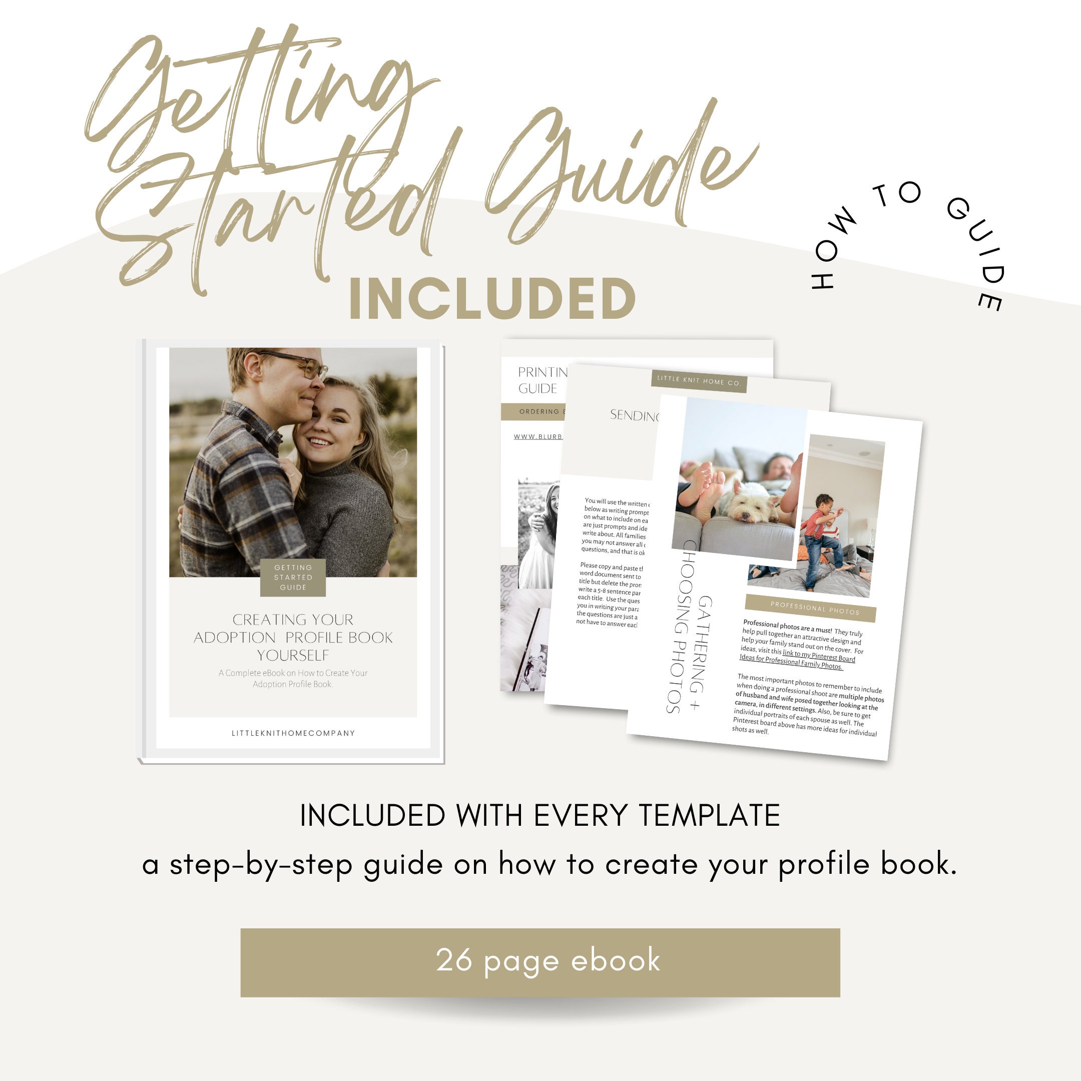 Modern Adoption Profile Book Template Editable Template in - Etsy