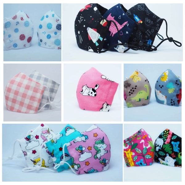 Kids Size Face Mask - Etsy