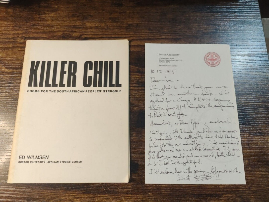 Killer Chill: Poems for the South African Peoples' Struggle by Ed ...
