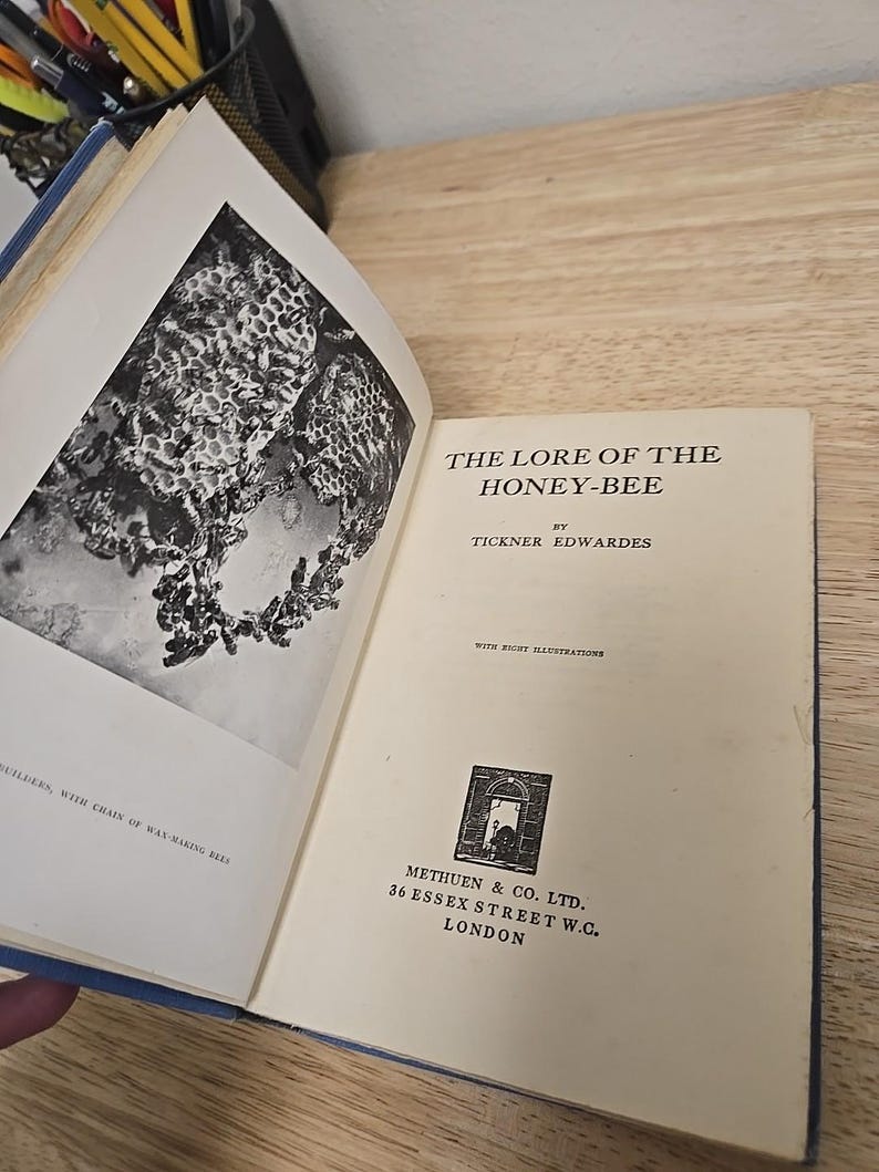 The Lore of the Honey Bee by Tickner Edwardes (1929) - Etsy