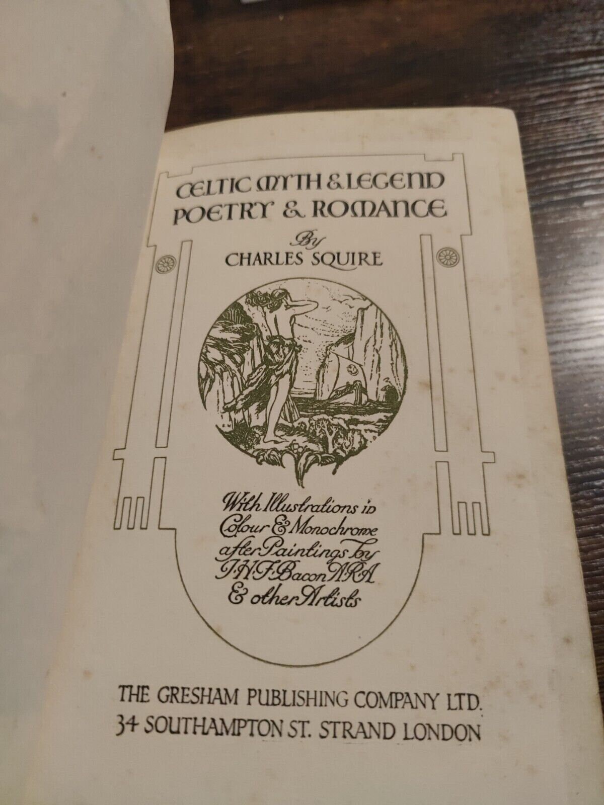 Celtic Myth and Legend by Charles Squire 1913 - Etsy